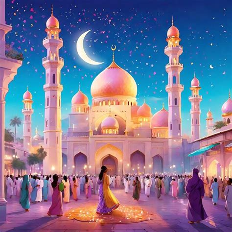 Premium Photo Eid Celibration Background Image