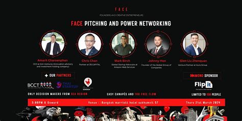 Founders Pitching and Power Networking with SEA Region Decision Markers, Bangkok Marriott Hotel ...