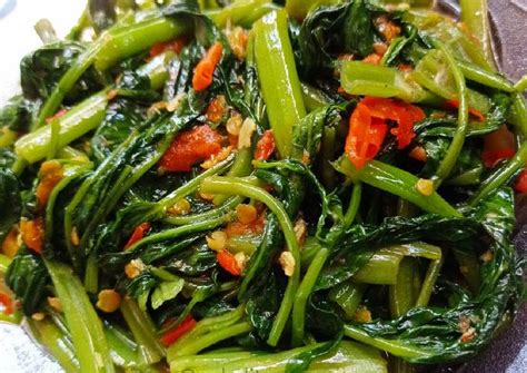 Resep Tumis Kangkung Sambel Terasi Pedas Oleh Nok Alit Cookpad