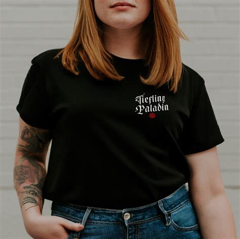 Tiefling Paladin T Shirt Dnd Inspired Dungeons Dragons Tshirt Dungeon