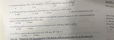 Solved 1 To Add Two Functions You Simply Add The