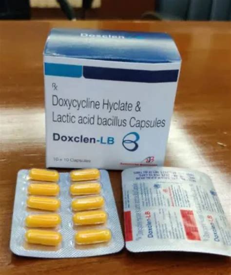 Doxycycline Hyclate Capsules 100 Mg At ₹ 1500 20 Container In Nagpur Id 2854189687730