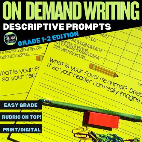 Descriptive Writing Prompts 1st Grade Descriptive Writing Prompts 2nd