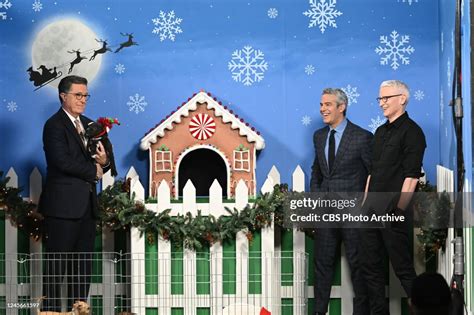The Late Show With Stephen Colbert With Guests Anderson Cooper And Andy