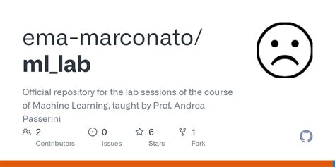 Github Ema Marconato Ml Lab Official Repository For The Lab Sessions