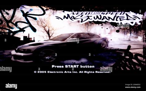 Need For Speed Most Wanted - Sony Playstation 2 PS2 - Editorial use ...