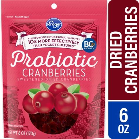Kroger® Probiotic Dried Cranberries 6 Oz Frys Food Stores