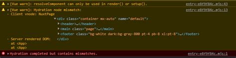 Resolvecomponent Can Only Be Used In Render Or Setup · Issue