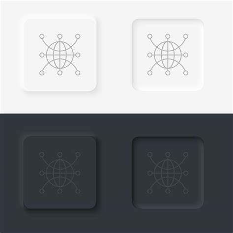 Web Global Network World Icon Vector Artificial Intelligence