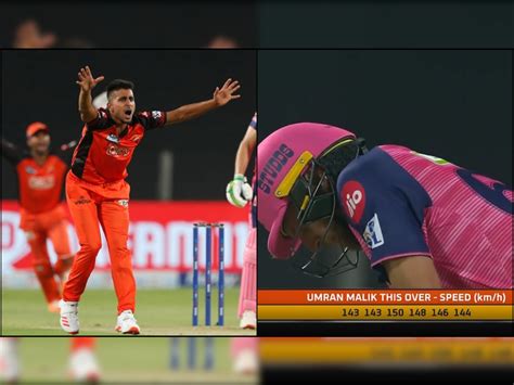Watch Srh Pacer Umran Malik Clicks 150kph Against Rajasthan Royals In