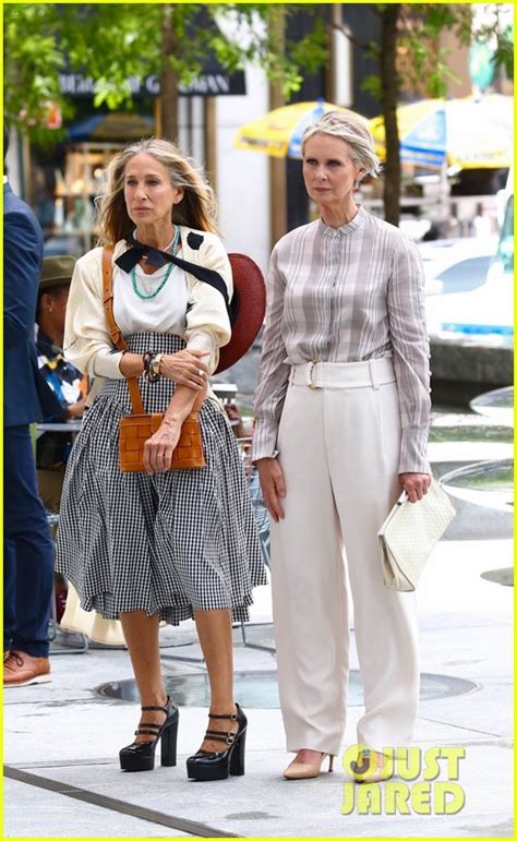 Sarah Jessica Parker And Cynthia Nixon Film First Scenes For Sex And The