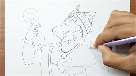 How To Draw Hanuman Step By Step Easy Bajrangbali Drawing For