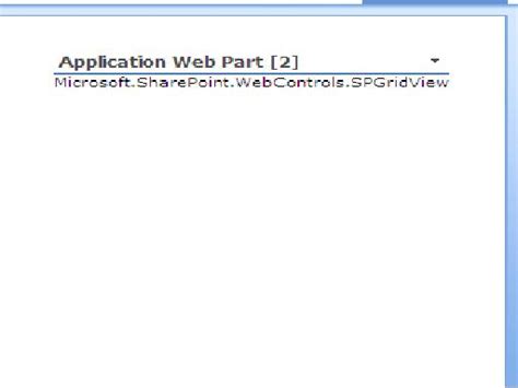 Web Part Sharepoint SPGridView Data Reneder SQL SharePoint Stack