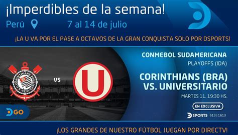 Canal tendrá exclusividad de Universitario vs Corinthians por play off