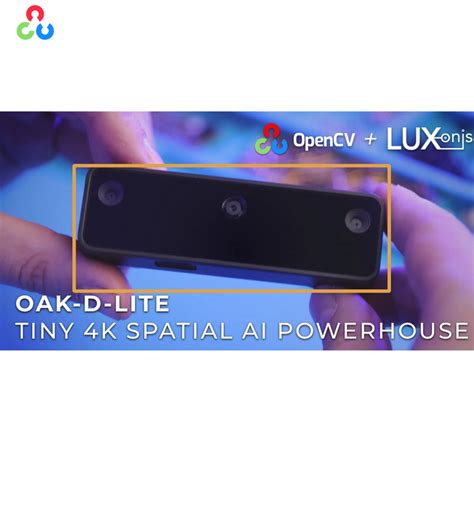 Luxonis Oak D Lite Opencv Ai Kit Spatial Stereo Depth 4k 13mp