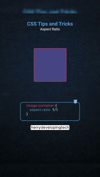 📐 Master Css Aspect Ratio Tips And Tricks 💻🎨shorts Shortvideo Webdevtutorial Web Animation