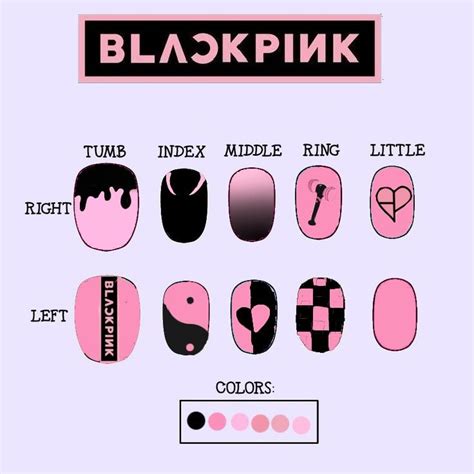 Blackpink Inspired Nails Origami Semplici Vita Da Ragazze Unghie Rosa