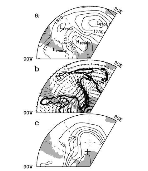 Fields Derived From Ecmwf Analyses For 12 Utc 22 September 1998 A