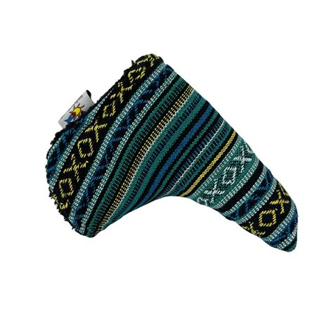 Peacock Hand Woven Blade Putter Cover With Magnetic Closure Sunfish