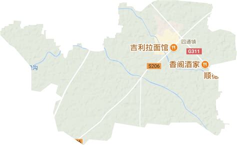 四通镇高清地形地图