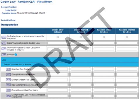 Carbon Levy Return Submission
