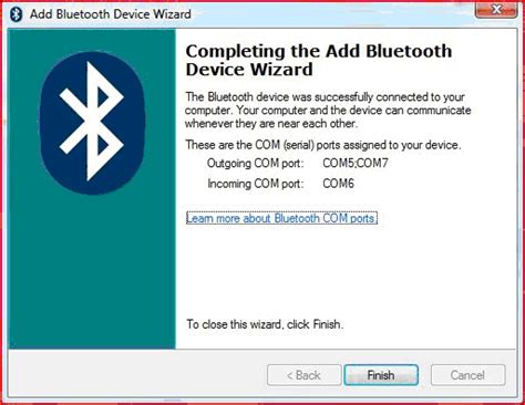 Set Up A Bluetooth Connection With The Device Wizard