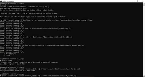 How To Import A Mysql Database Using Cmd Prompt In Xampp For Windows Images My Xxx Hot Girl