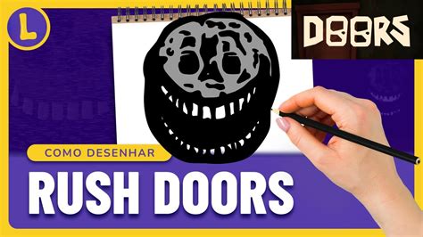 Como Desenhar O Rush Do Doors Roblox Cómo Dibujar A Rush Doors Draw Rush Doors Youtube