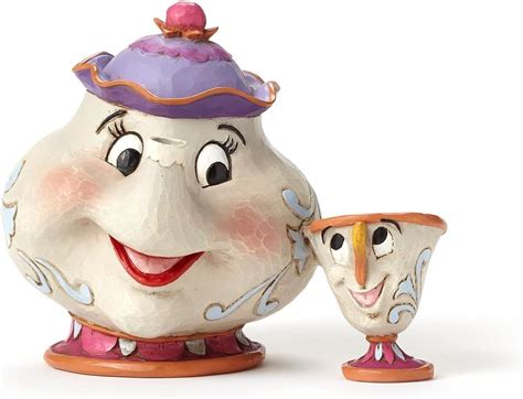 Enesco Jim Shore Disney Mrs Potts And Chip Beauty And The