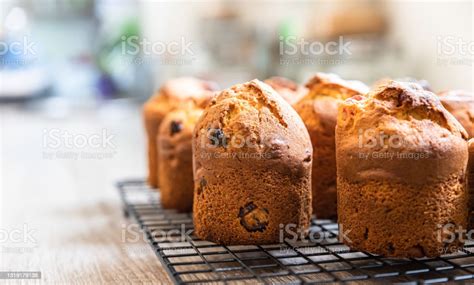 검은 금속 그릴에 말린 과일을 곁들인 머핀 홈메이드 베이킹 또는 베이커리 숍 컨셉 0명에 대한 스톡 사진 및 기타 이미지 0명 갈색 개념 Istock