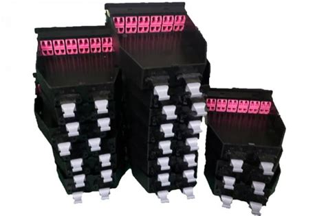 Fiber 12 24 Core Single Mode Mpo Mtp Cassettes Magenta Mpo Patch Panel