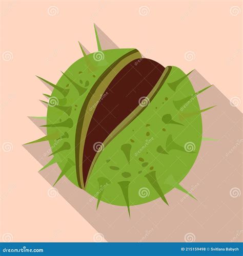 白色背景栗树中突显的栗树矢量图图标 向量例证 插画 包括有 微笑 有机 种子 查出 核心 食物 215159498