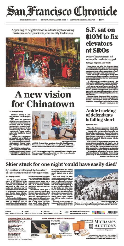 San Francisco Chronicle Subscription Lowest Prices On Newspaper Delivery