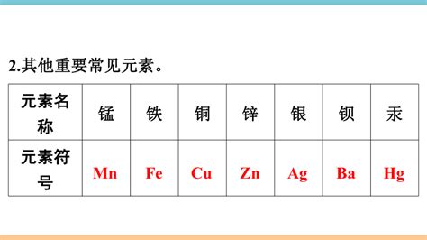 备考2024中考化学一轮复习专题1 元素符号离子符号化学式默写1 贵州专用 21世纪教育网