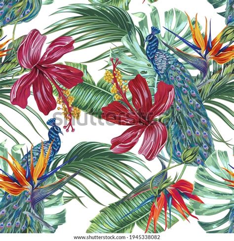 Floral Vector Seamless Pattern Background Hand Stock Vector Royalty