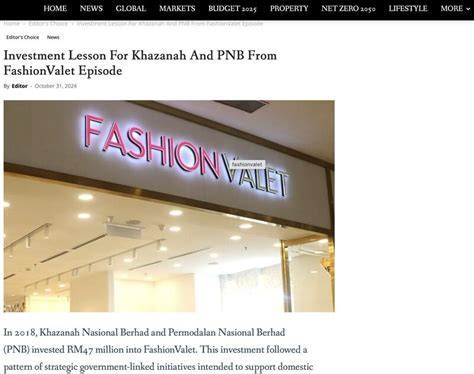 My Latest Article Examining The Investment Fiascos By Khazanah And Pnb Is Now Available In