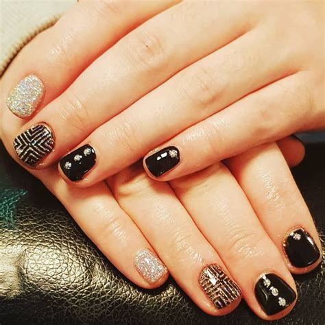 Updated 35 Classic Black Sparkly Nails