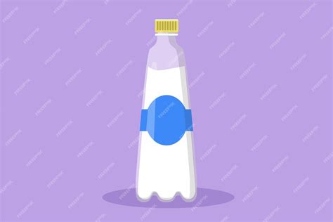 Premium Vector Graphic Flat Design Drawing Fresh Milk On Bottle Glass
