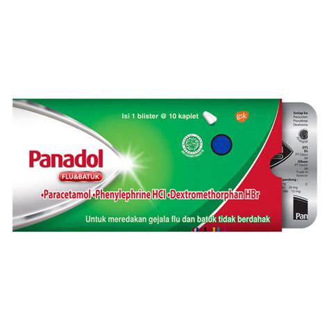 Panadol Flu And Batuk 10 Tablet Lazada Indonesia