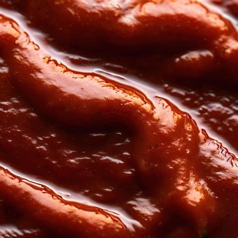 Premium Photo Schezwan Sauce Closeup Texture