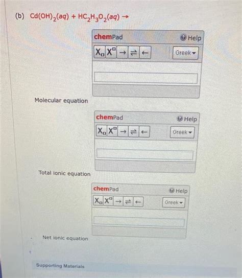 solved write the balanced molecular total lonic and net