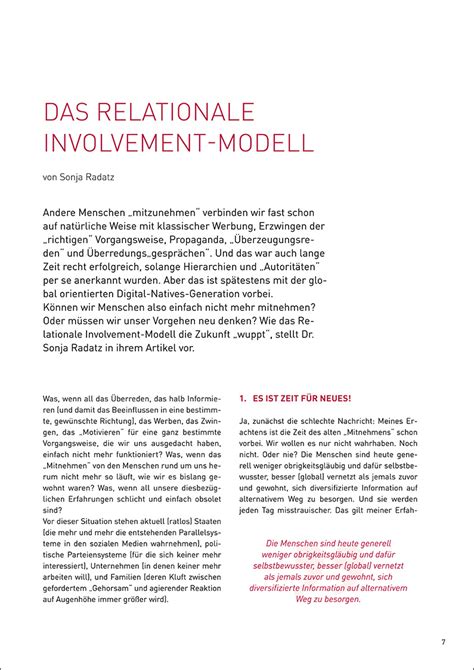 Das Relationale Involvement Modell Irbw