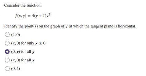 solved consider the function f x y 4 y 1 x2 identify the