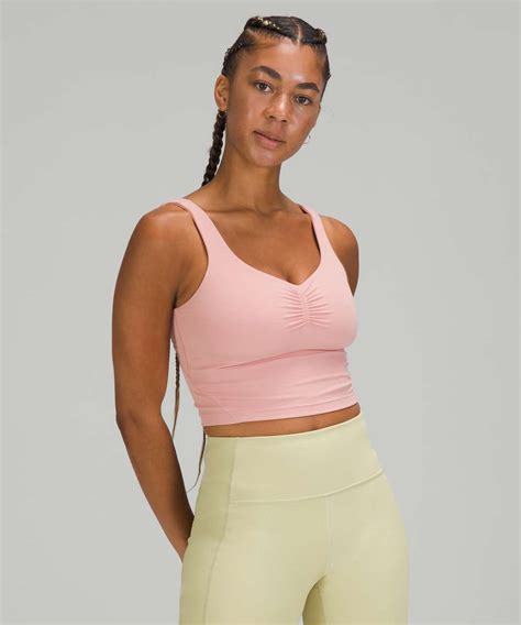 Lululemon Align Gathered Front Tank Top Pink Puff Lulu Fanatics