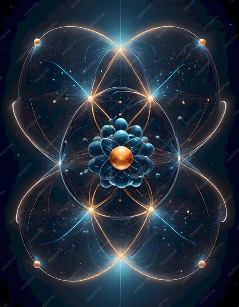 Premium Photo Abstract Atomic Lattice Structure Illustration