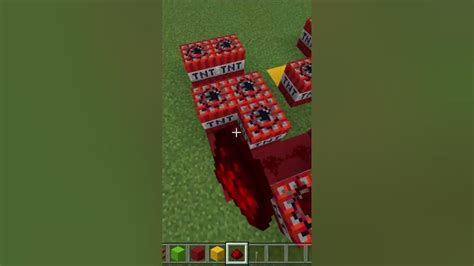 Minecraft Tnt Heart Trick ️ Minecraft Shorts Youtube