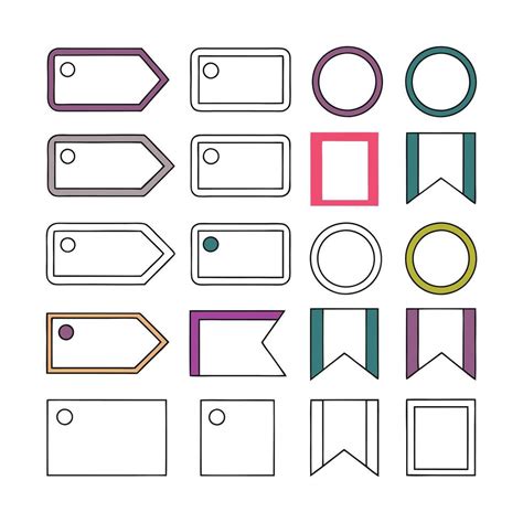 Tag And Label Shapes Illustration 52311159 Vector Art At Vecteezy