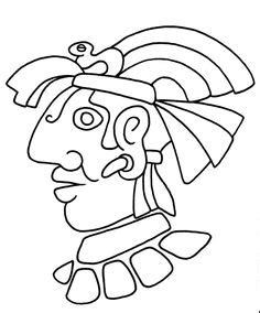 Dibujos De Los Mayas Faciles
