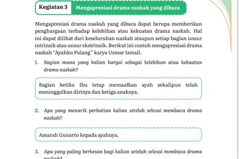 Kunci Jawaban Bahasa Indonesia Kurikulum Merdeka Kelas 11 SMA MA