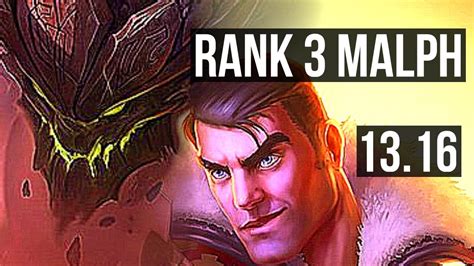 MALPHITE Vs JAYCE TOP Rank 3 Malph 7 0 4 Godlike KR Challenger
